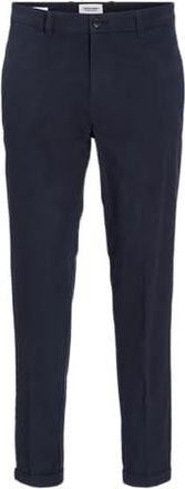 Jack & Jones Jpstace Jjcarter Chino Pantalon, Bleu Marine foncé, 32W x 36L Homme