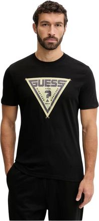 Guess Homme, Tops, Noir, Taille: L TShirt MC coton