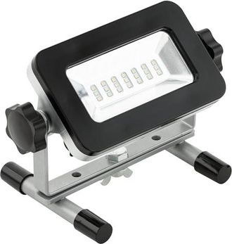 Eglo LED Strahler Piera, tragbare Arbeitsleuchte aus Aluminium und Kunststoff, Kleiner Arbeitsscheinwerfer in schwarz mit schwenkbarem Spot, IP44, neutralw