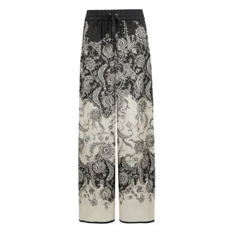 Zimmermann Femme, Pantalons, Multicolore, Taille: 42 FR Pantalons confortables en soie fleurie Rhiannon