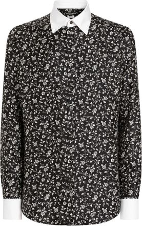Dolce & Gabbana chemise à fleurs - Noir