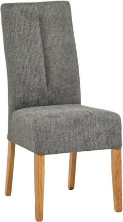 Boxxx Stuhl, Anthrazit, Eiche, Holz, Textil, Eiche, eckig, 47x104x62 cm, Stoffauswahl, Esszimmer, St&uuml;hle, Esszimmerst&uuml;hle, Vierfu&szlig;st&uuml;hle