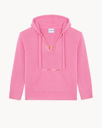 Kujten Sweat &agrave; capuche en cachemire avec pompon - Pull Hoodie Solmar