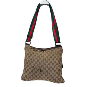 Gucci Sac bandouli&egrave;re en coton Pre-owned - Femme - Pre-owned - Beige - Taille: ONE Size