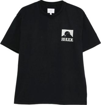 Rhude Homme, Tops, Noir, Taille: XL T-Chemises