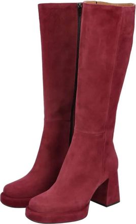 Thea Mika Stiefeletten - Plateau-Stiefel - Gr. 38 (EU) - in Rot - f&uuml;r Damen