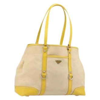 Prada Pre-owned Vintage Tote Bag - - Pre-owned - Damen - Beige - ONE SIZE