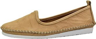 Andrea Conti Mocassins pour Femme 0027449, Pointure:40 EU, La Couleur:Beige