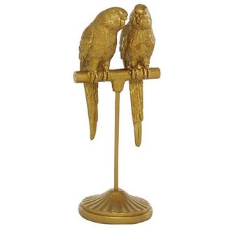 Deco 79 Skulptur, Kunststein, Gold, 7,6 x 7,6 x 22,9 cm (L x B x H)