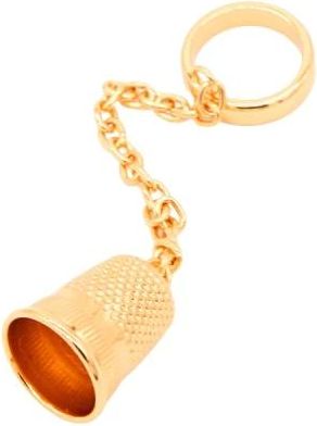 Moschino unisex, Accessoires, Jaune, Taille: M Anello Ditale in Oro