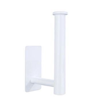 Generic Selbstklebender Papierhalter aus Edelstahl, kompatibel mit Toilettenpapierrollenregal for K&uuml;che und Badezimmer, geb&uuml;rstetes Gold(White)