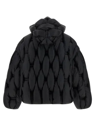 RAXXY 3D Braided Nylon Down Jacket - Black