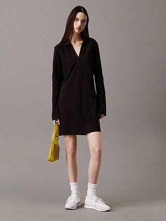 Calvin Klein Lässiges Poloshirt Aus Baumwoll-piqué - Ck Black - Damen - XS