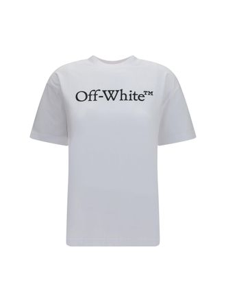 Off-white Womens T-Shirt Bookish White-Black Cotton T-Shirts & Jerseys White/black