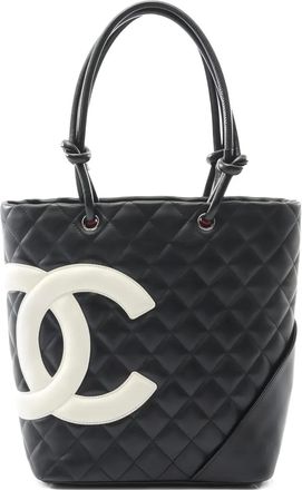 Chanel sac à main à design matelassé - Noir