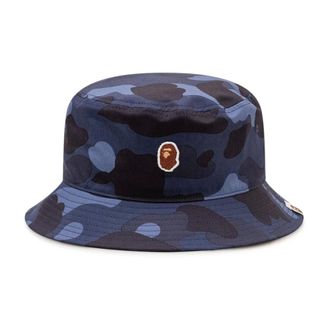 A Bathing Ape A Bathing Ape, Homme, Accessoires, Bleu, Taille: M Color Camo Bucket Hat