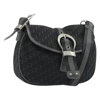 Dior Pre-owned Trotter Canvas Schultertasche - - Pre-owned - Damen - Schwarzk - ONE SIZE