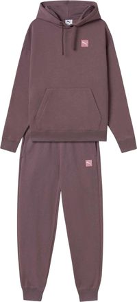 Puma Damen Fleece-Loungewear-Trainingsanzug Lila Gr&ouml;&szlig;e L Artikel-Nr. 689346-88