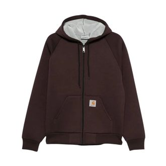 Carhartt Work in Progress Homme, Sweatshirts et sweats &agrave; capuche, Rouge, Taille: M Car-Lux Hooded Jacket