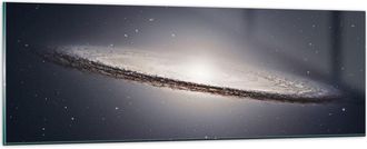 Arttor Panorama Bilder auf Glas Galaxis Kosmos Universum Glasbild 90x30cm Wandbilder Dekoration Wohnzimmer Schlafzimmer K&uuml;che Klein Wanddeko Bild im Glas Wan