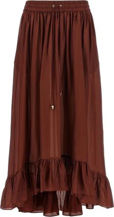 Zimmermann Femme, Jupes, Rouge, Taille: 44 FR Aster Maxi Skirt