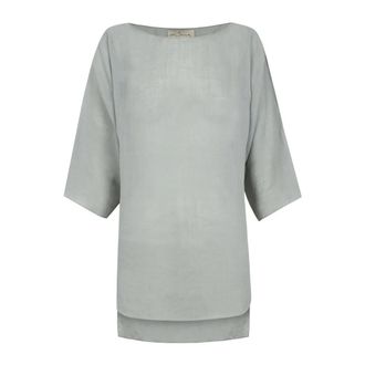 Cortana Arena- Top in himmelblauem Ramie - - Blouses & Shirts - Damen - Blau - M