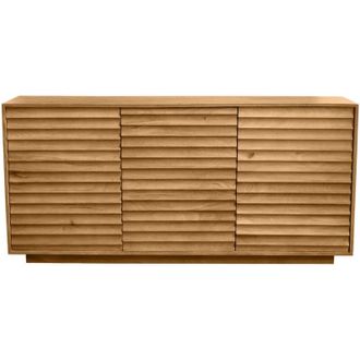 Miliboo Massivholz-Sideboard aus Mangoholz mit 3 T&uuml;ren L160 cm MATCHA