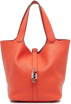 Herm&egrave;s Crossbody Bags - Clemence Picotin Lock 26 - Gr. unisize - in Orange - f&uuml;r Damen