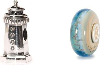 Trollbeads Leuchtturm TAGBE-50029 & Damen Strand TGLBE-10094
