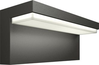 Philips LED Au&szlig;enwandleuchte Bustan anthrazit warmwei&szlig; Wandleuchte