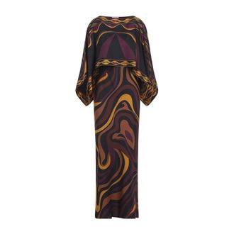 Pucci Langes Kleid - - Dresses - Damen - Mehrfarbig - S