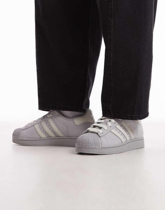 adidas Originals Superstar II - Baskets en nubuck - Gris