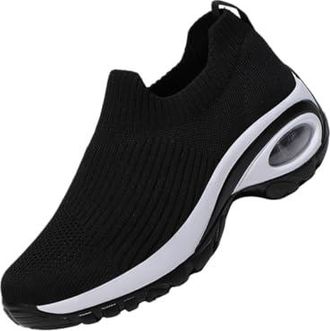 Hemoton Chaussures de Sport Femme L&eacute;g&egrave;res et Respirantes Baskets Fitness Confortables Design &Eacute;l&eacute;gant et Antid&eacute;rapant Adapt&eacute;es Marche Course et Usage Quotidien