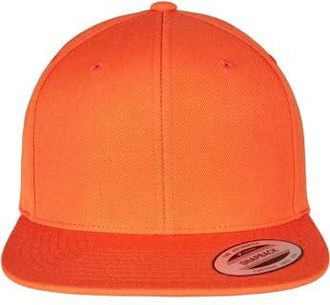 Flexfit Unisex-Adult Classic Snapback Baseball Cap, orange, one Size