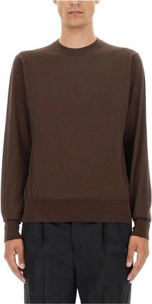 Pantaloni Torino Homme, Pulls, Brun, Taille: L Pull ras du cou