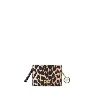 Ganni PORTE-CARTES BOU ANIMALIER GANNI