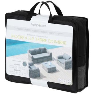 Hesperide Hesperide - Housse de coussin pour salon de jardin Moor&eacute;a terre d ombre 5 places - Hesp&eacute;ride