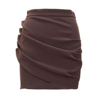 Elisabetta Franchi Short Skirt - - Skirts - Damen - Braun - L