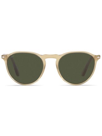 Persol lunettes de soleil &agrave; monture ronde - Tons neutres