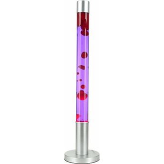 Licht-Erlebnisse Gro&szlig;e Lavalampe Retro 76 cm hoch Rot Lila