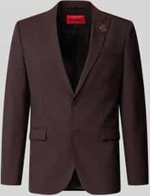 HUGO BOSS Slim Fit Sakko aus Schurwolle mit Logo-Detail