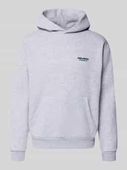 Review Regular Fit Hoodie aus Baumwoll-Mix mit Logo-Print