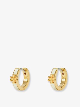 Tory Burch Icon Enamel Huggie Earrings - TORY BURCH - gender_Woman