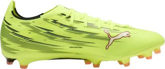 Puma Ultra 5 Match Fu&szlig;ballschuhe mit festem Boden f&uuml;r Herren (Gelb/Schwarz)