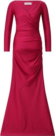 La Petite Robe Di Chiara Boni Langes Abendkleid Honui in Wickeloptik