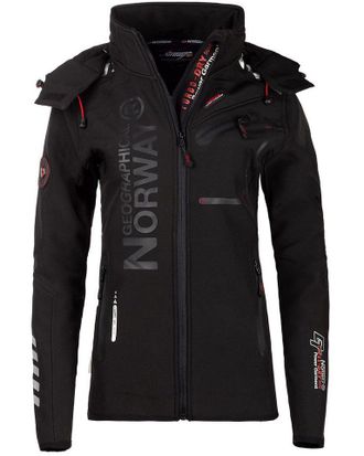 Geographical Norway Softshelljacke Damen Regular Fit Allwetterjacke bareine lady Wind-, wasser- und k&auml;lteabweisendes Material