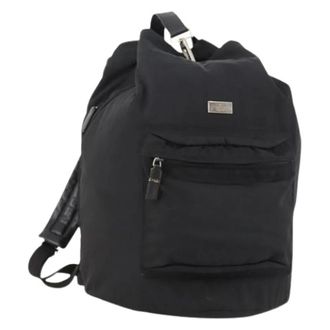 Gucci Pre-owned Vintage Nylon Rucksack - - Pre-owned - Damen - Schwarzk - ONE SIZE