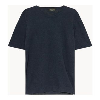 Roberto Collina Leichter Leinenstrickpullover - - Tops - Herren - Blau - S
