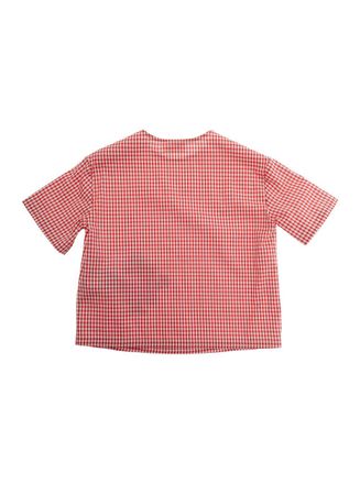Gucci Unisex Shirt Baby Boy Red Fabric Blouses And