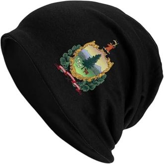 Generic Bonnet Beanie Drapeau du Vermont Élégant Knit Beanie Amples Tricot Casquette pour Femme La Rue Hiver